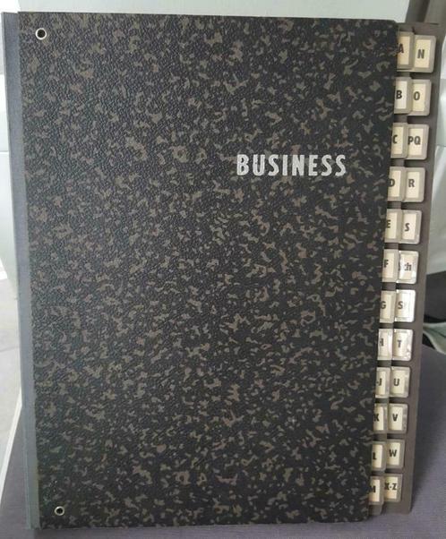 ② farde soufflet 20 cm signataire vintage intercalaire alphabe ...