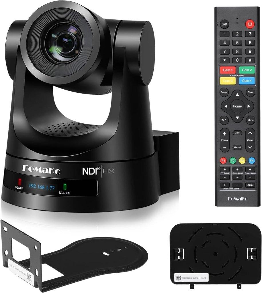 ② FoMaKo NDI PTZ Camera 30x Zoom – Full HD streaming camera ...