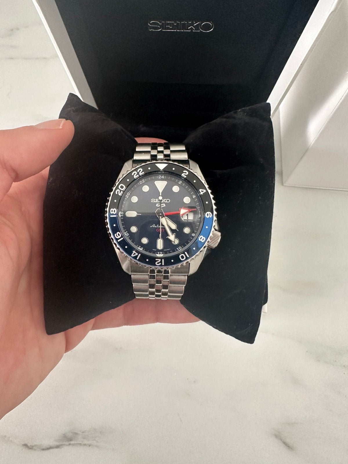 ② Montre automatique GMT Seiko 5 Sports SSK003K1 - Full set ...