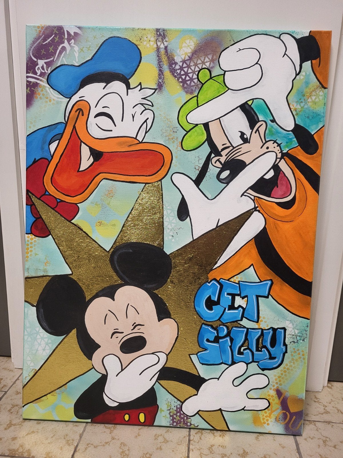 ② Get Silly - Artwork by Melissa Stok - Disney — Kunst | Schilderijen ...