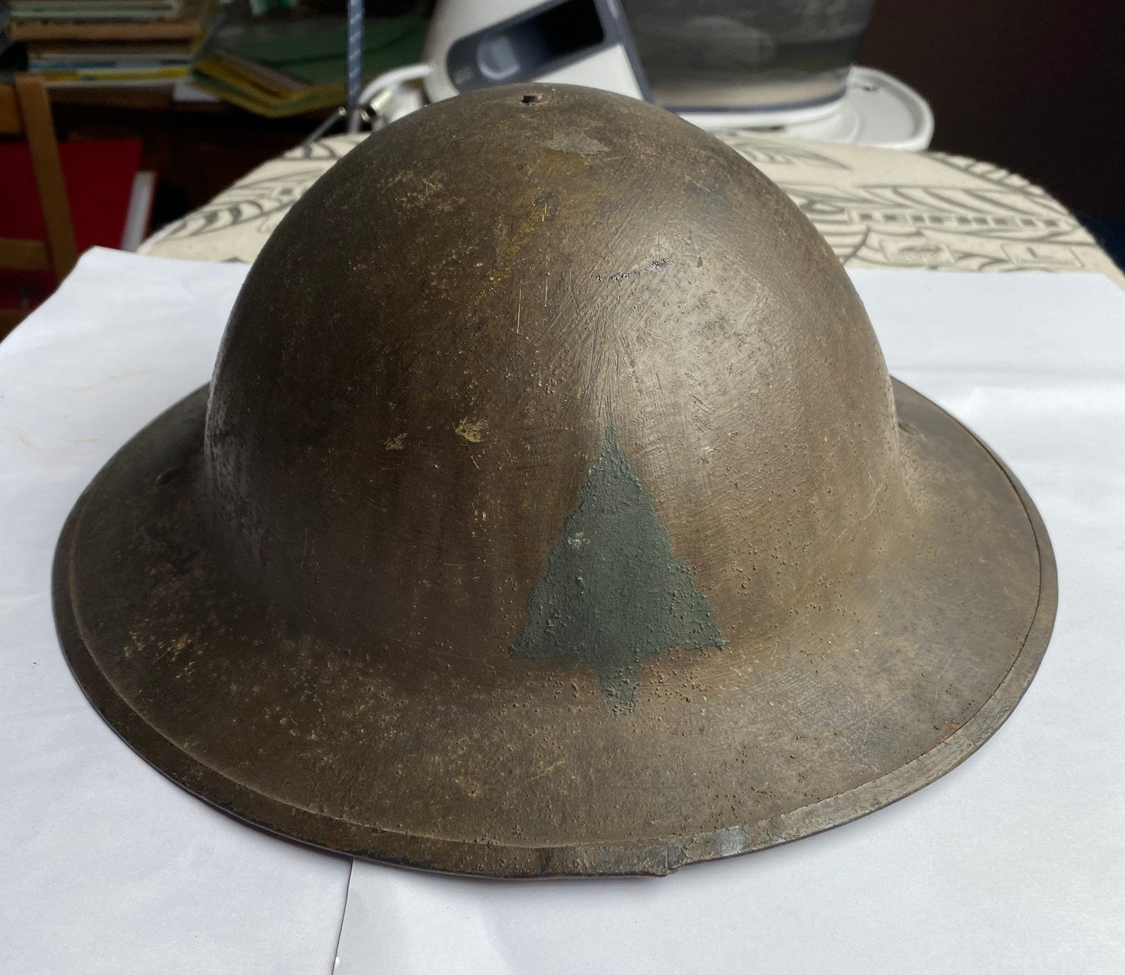 ② Amerikaanse helm uit de Eerste Wereldoorlog 91st division ...