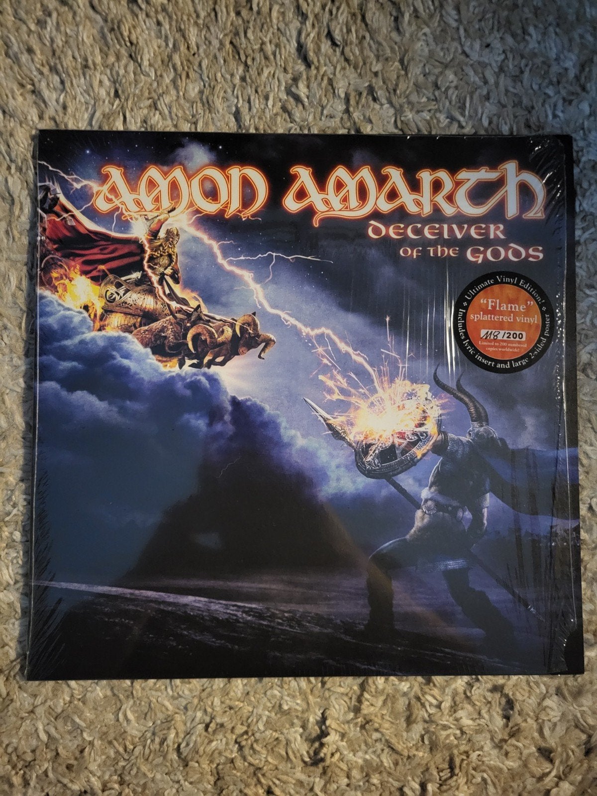② Deceiver Of The Gods – Flame Splattered Vinyl #148/200 — Vinyl ...