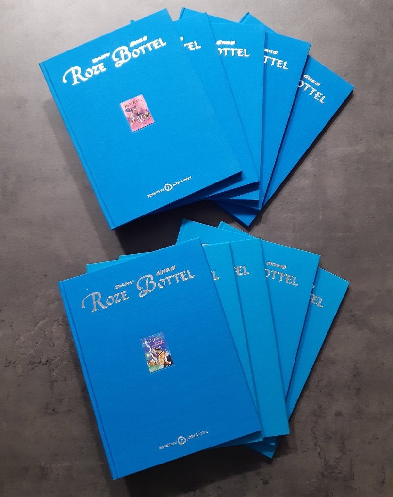 ② Roze Bottel de zeldzame blauwe uitgave compleet met box ...
