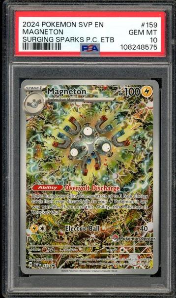 ② Four à micro-ondes [Pokemon Center ETB Promo] PSA 10 SVP159 — Jeux de ...