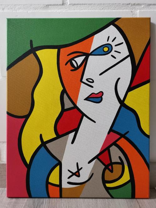 ② Modern schilderij - kleurrijk (met Picasso als inspiratie) — Kunst ...