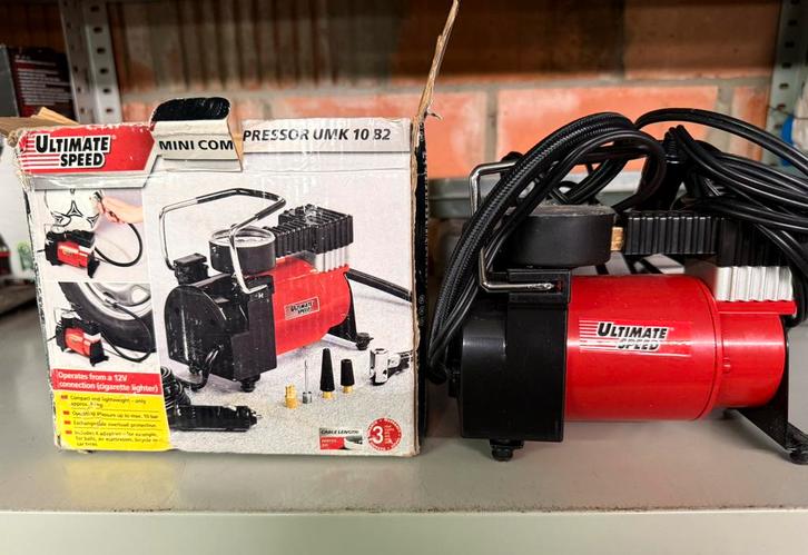 ② 12V mini luchtcompressor van het merk Ultimate Speed — Compressors ...