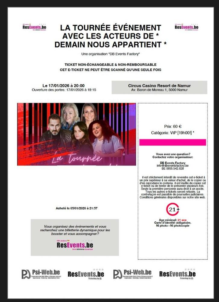 ② TOURNÉE ÉVÉNEMENT AVEC LES ACTEURS DE DEMAIN NOUS APPARTIENT ...