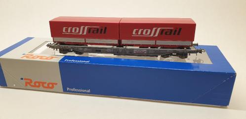 ② Roco 47121 HO SBB HUPAC Einheitstaschenwagen "CROSSRAIL ...