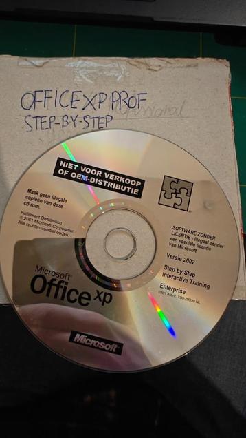 ② Microsoft Office XP Professional Step by Step Interactief CD — Office ...