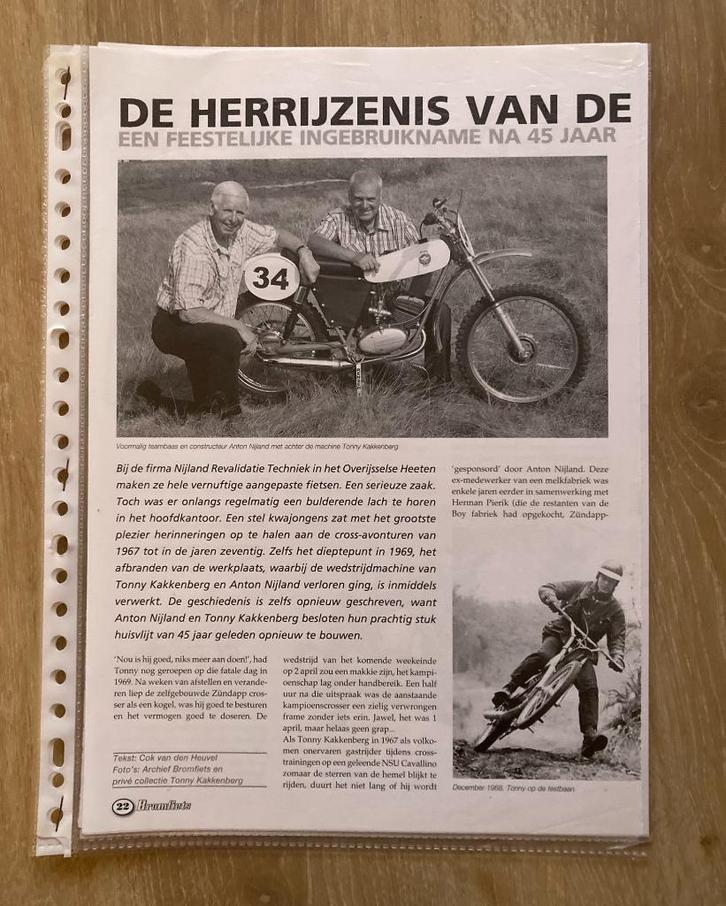 ② Unieke Map met documentatie van de Nijland - Zündapp — Handleidingen ...