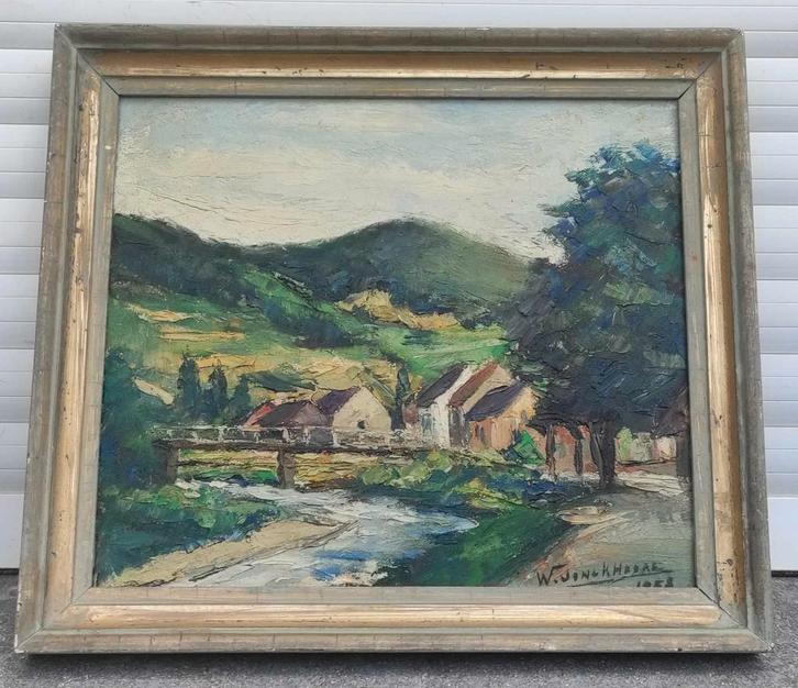 ② huile sur panneau riviere signe Walter Jonckheere — Kunst ...