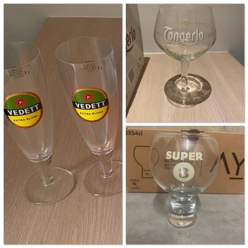 ② 2 verres à bière Vedett Extra Blond/16 Tongerlo/ 26 Super 8 — Marques ...