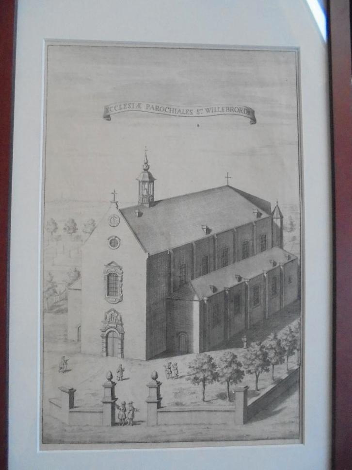 ② St Willebrordus Parochiekerk 18e eeuw — Kunst | Etsen en Gravures ...