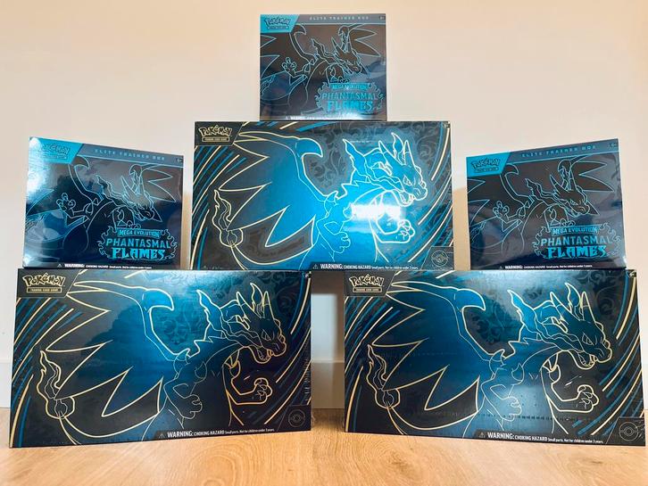 ② Mega Charizard X UPC & ETB Phantasmal Flames Sealed Pokémon ...