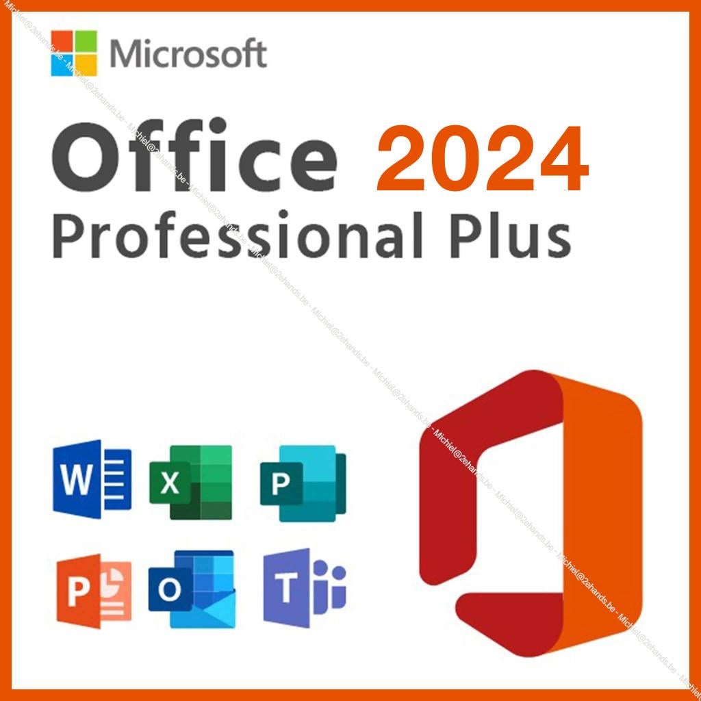 ② MS Office 2024 Professional Plus-5 gebruikers-5TB- Win + Mac — Office ...