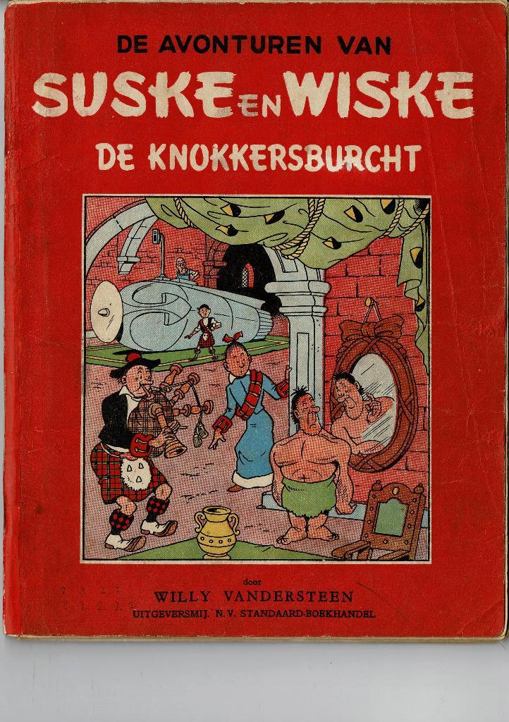 ② Suske en Wiske de Knokkersburcht 1e druk 1954 goede staat ...