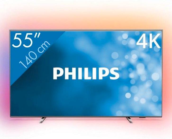 ② Philips 4K UHD LED Smart TV Ambilight 55 inch — Televisies — 2dehands