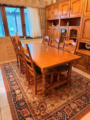② Massieve houten eettafel + 6 stoelen – goede staat — Tables | Tables ...