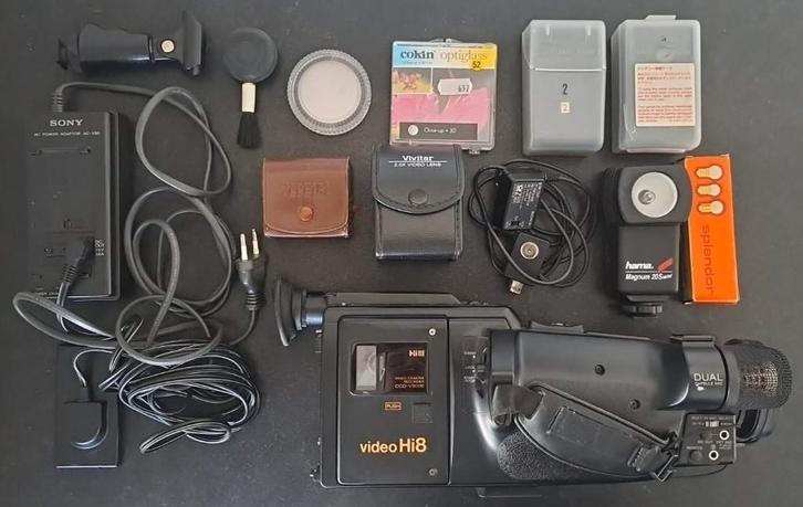 ② SONY Video Hi8 camera met tas en accessoires — Caméscopes analogiques ...