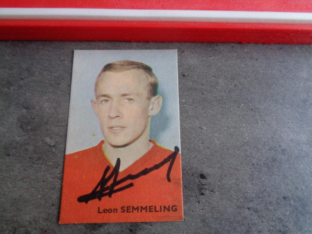 ② VOETBAL PRENT SEMMELING LEON STANDARD LUIK GESIGNEERD — Stickers en ...