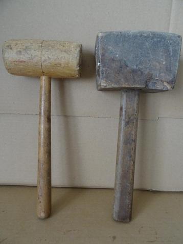 ② Vintage houten hamers vintage houten hamer 1950 Los te koop — Antiek ...