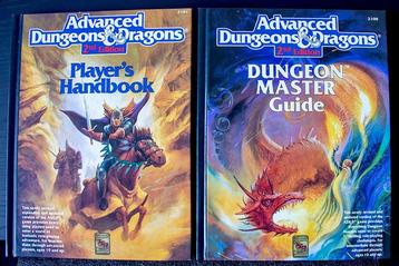 ② AD&D 2ndEd-Player's Handbook + Dungeon Master Guide TSR 1989 ...