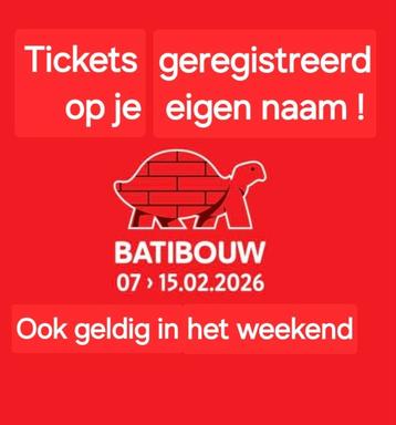 ② TICKETS BATIBOUW 2026 (nog 4 tickets beschikbaar) — Expositions ...