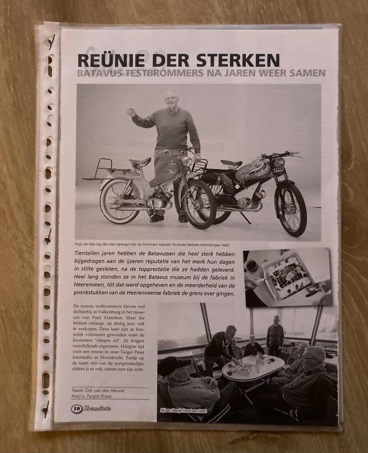 ② Unieke Map met documentatie Batavus testbrommers — Handleidingen en ...