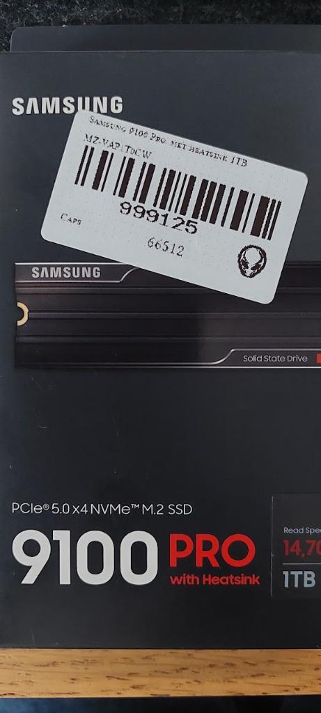 ② Samsung 9100 Pro, met heatsink 1TB — Disques durs — 2ememain