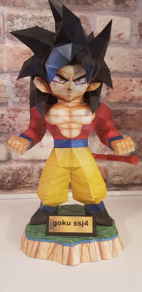 PAPERMAU: Dragon Ball FighterZ Goku SSJ Avatar Paper Model, 50% OFF