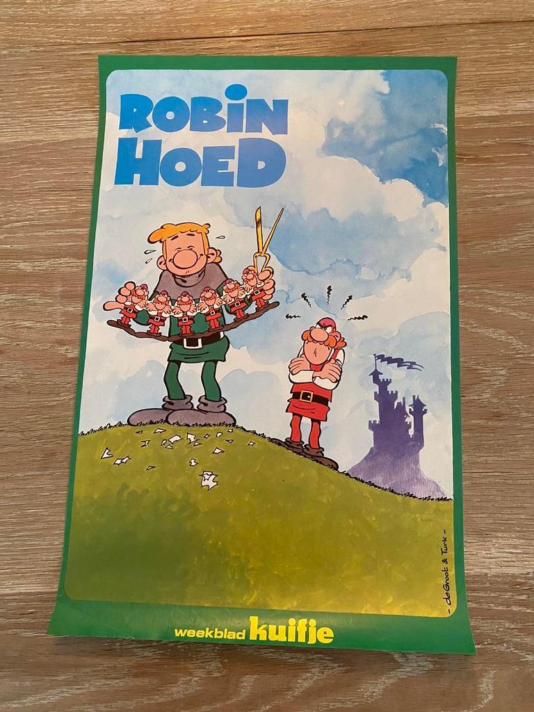 ② Turk & de Groot Robin Hood affiche 1977 hebdomadaire Tintin ...