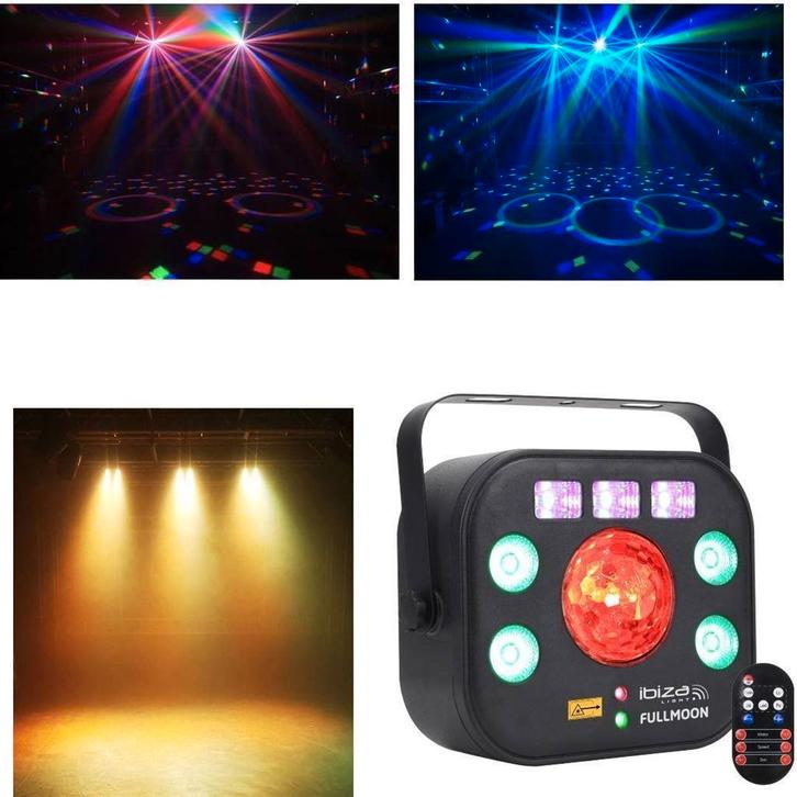 ② 5-IN-1 DMX LICHT EFFECT MET WASH, UV, RG LASER, STROBE & AST ...