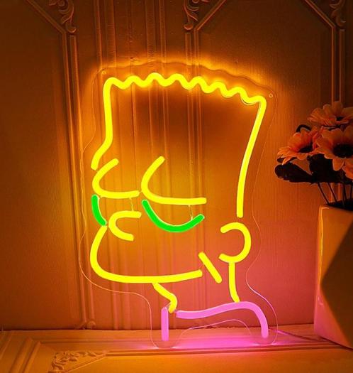 ② Bart simpson neon decoratie verlichting mancave gameroom led — Merken ...