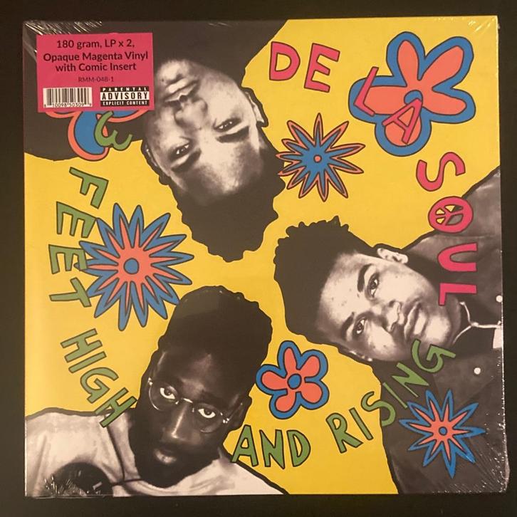 ② 2LP De La Soul ‎- 3 Feet High And Rising (Magenta Vinyl) New ...