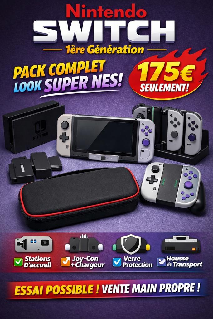 ② Nintendo Switch – 1ère GEN – Pack complet– Très bon état — Consoles ...