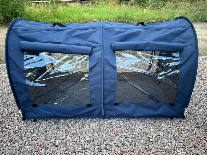 ② Sturdi Pop-Up Kennel Double showbench Habitat Navy maat L ...