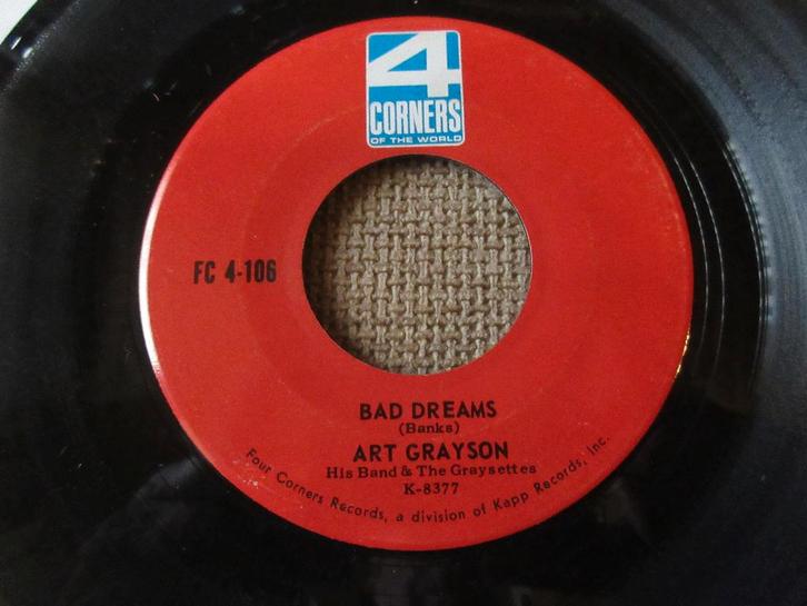 ② Art Grayson His Band ‎– Bad Dreams / Oh My Heartache — Vinyles ...