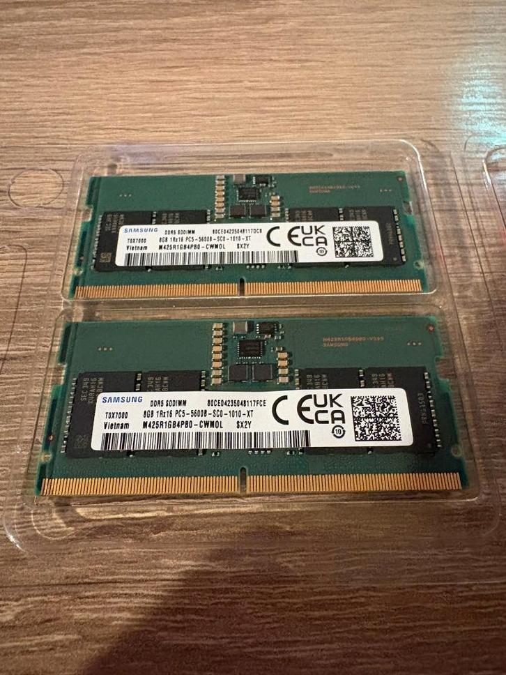 ② 16 Go (2×8 Go) DDR5 SODIMM 5600 MHz mémoire portable Samsung ...