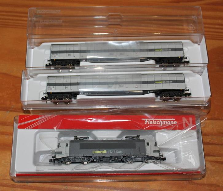 ② Set loco Fleischmann 732175 Sound Rail Adv. & 2 Wagons neufs — Trains ...