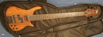 ② Basgitaar Vintage V1000-B5 aktief, Roland Cube 120XL ...