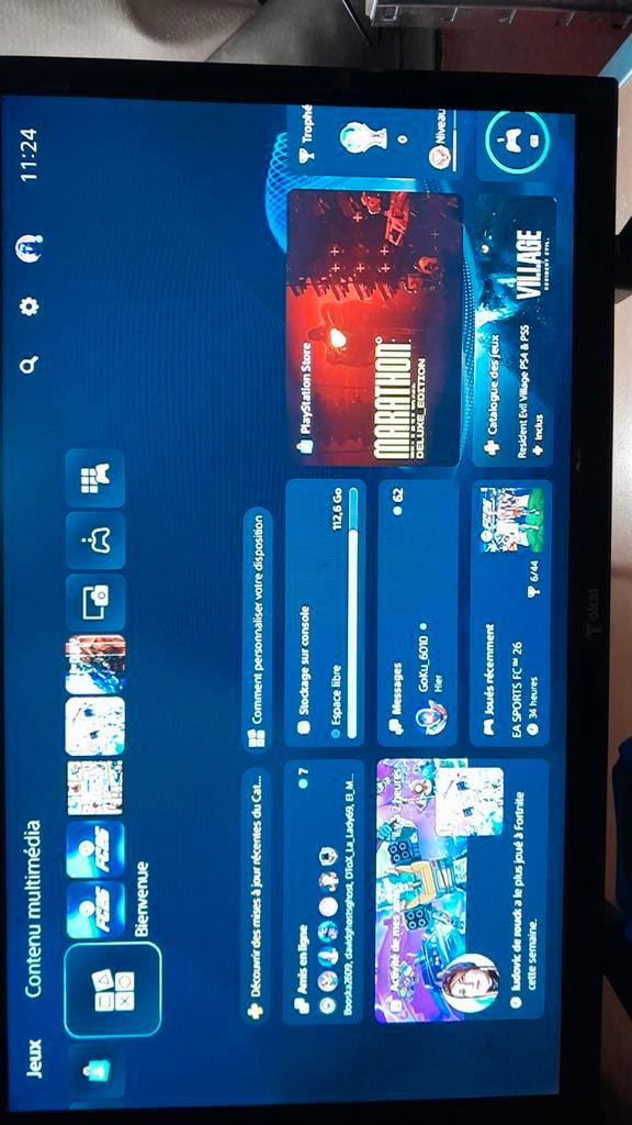 ② PlayStation5 version sans lecteur +manette original + Câbles ...