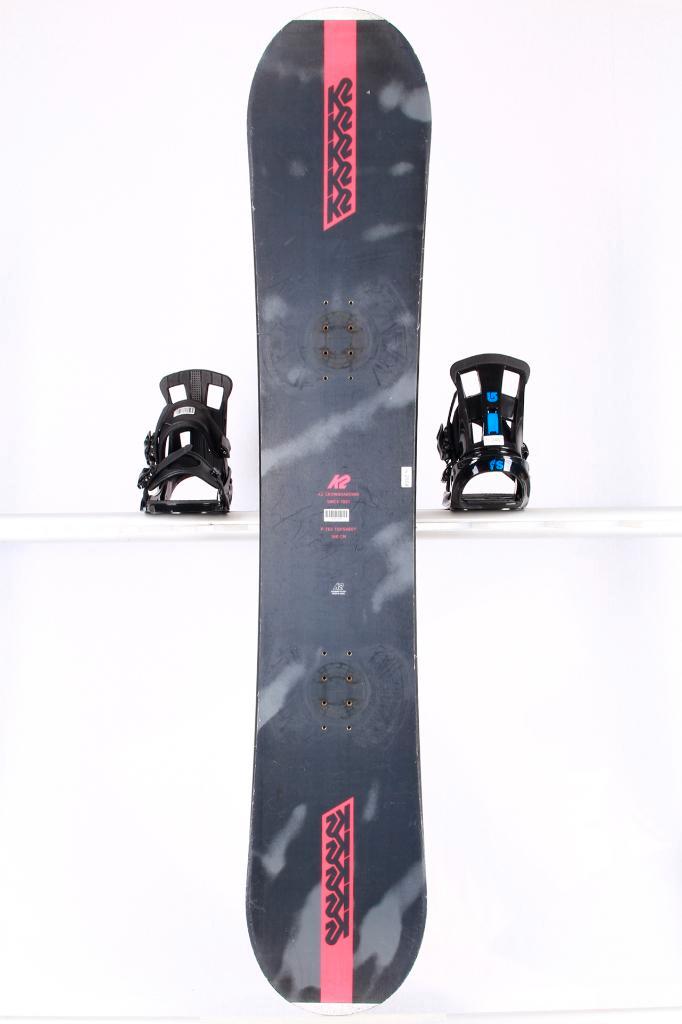 ② 150 160 snowboard K2 EST. 87, p-tex topsheet, Black/red — Snowboarden ...