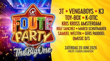 ② Qmusic Foute Party - The Big One 2 tickets Golden Circle — Événements ...