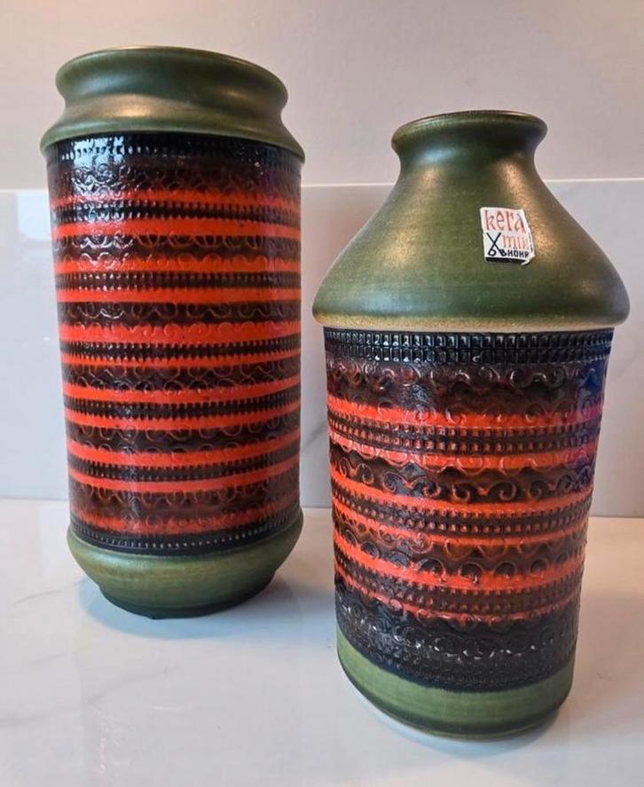 ② Zeldzame en prachtige set Dümler & Breiden Germany vazen — Antiek ...