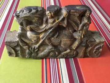 ② Titre : Sculpture (frag : st Michel terrassant le dragon ?) — Art ...