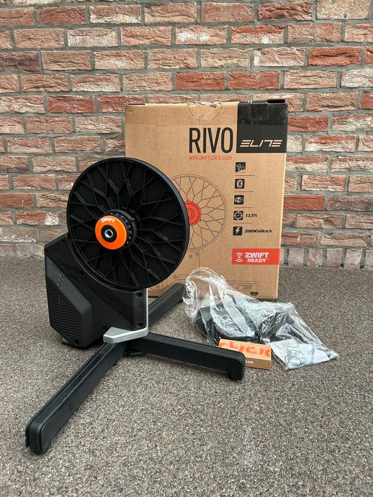 ② ELITE Rivo direct-drive fietstrainer incl. Zwift Cog (nieuw ...