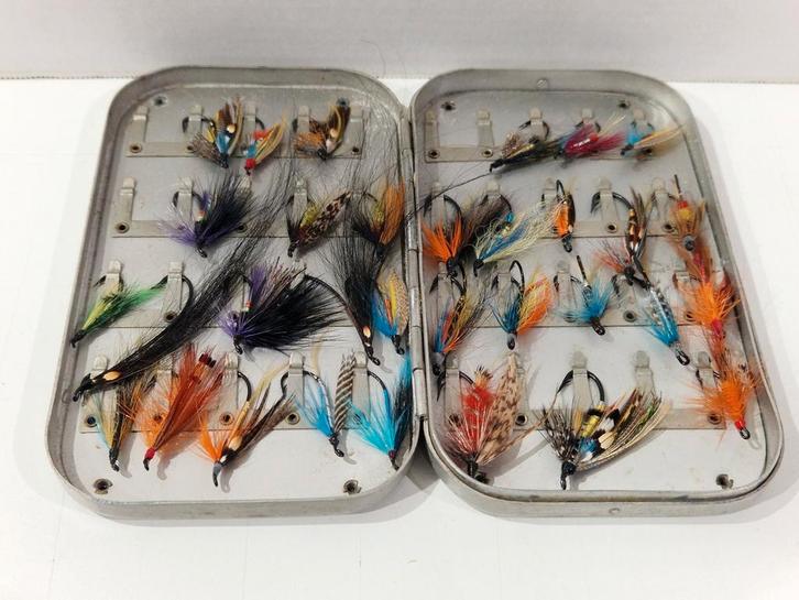 ② Hardy bros salmon fly box made by Wheatley , clip vliegdoos ...