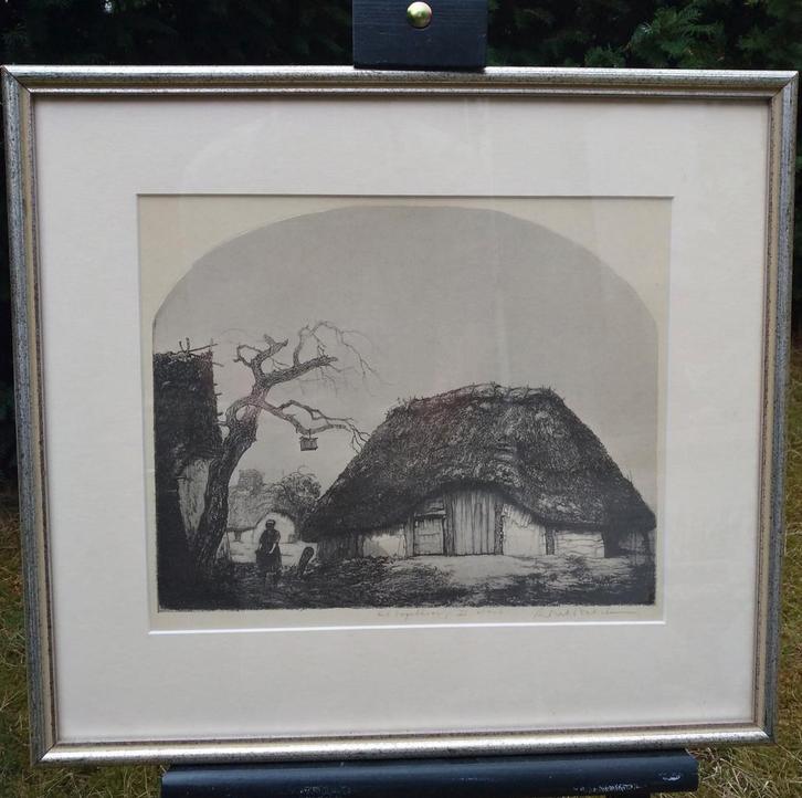 ② Dirk Baksteen | Litho | Het Vogelkooitje 3de staat — Kunst | Litho's ...