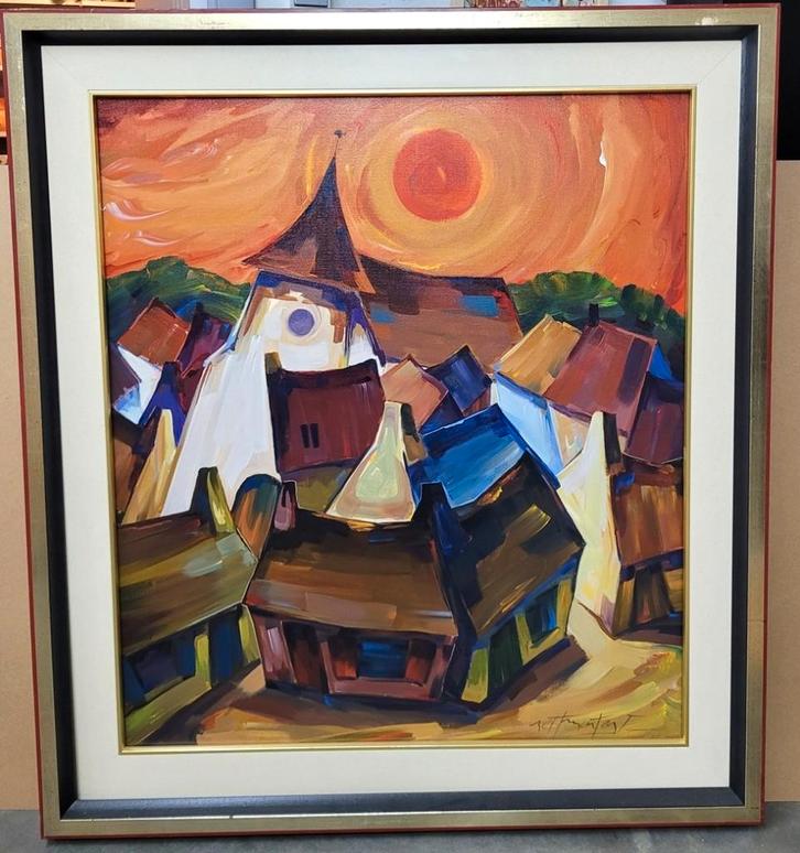 ② Nest MARTENS, avond in het dorp — Kunst | Schilderijen | Klassiek ...